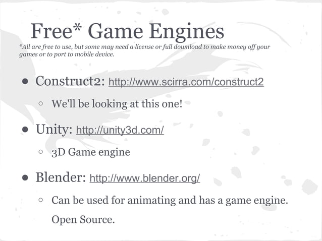 Construct2 games tech2 | PPT