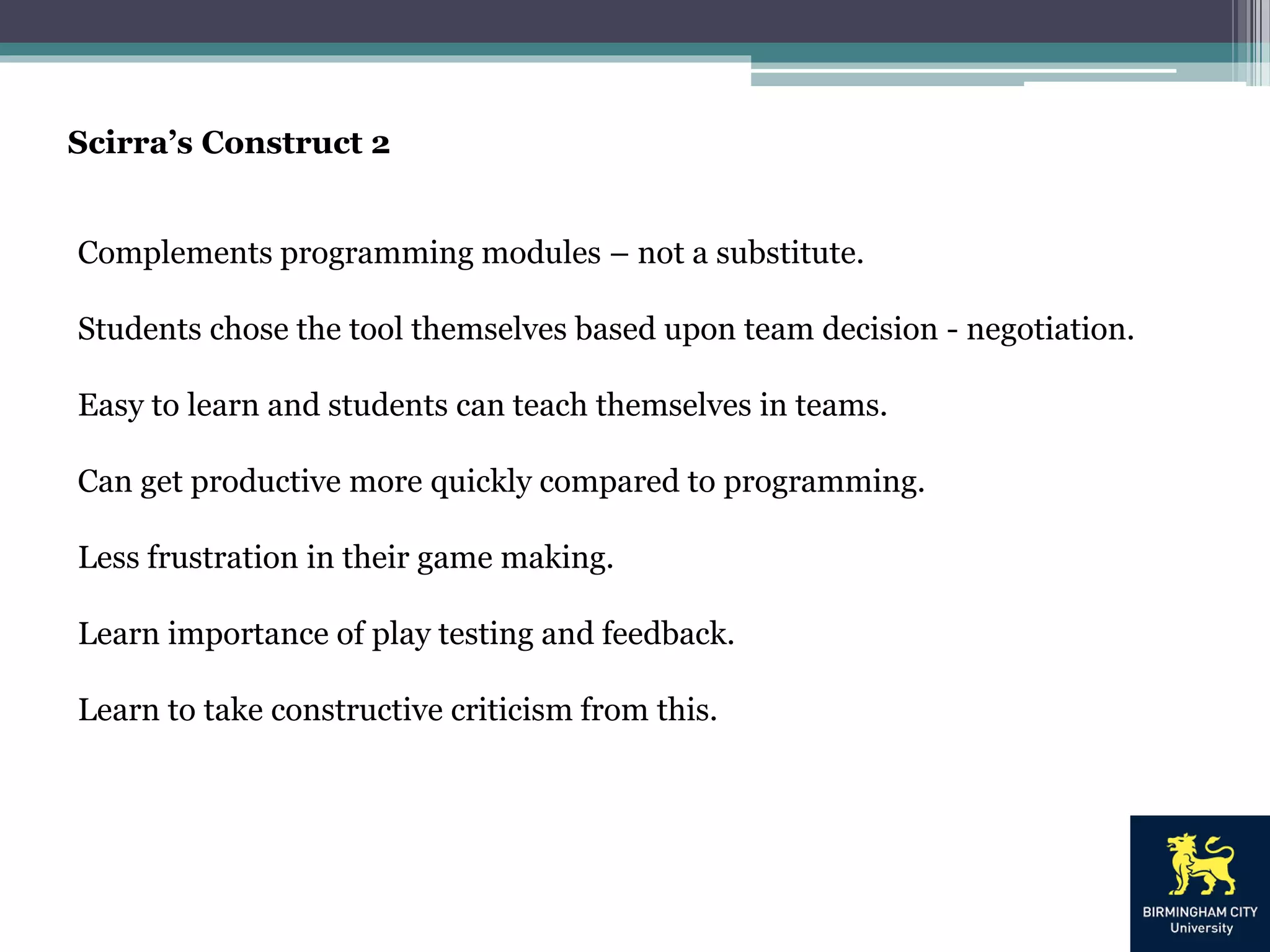 Construct2 Microsoft Conference | PPT