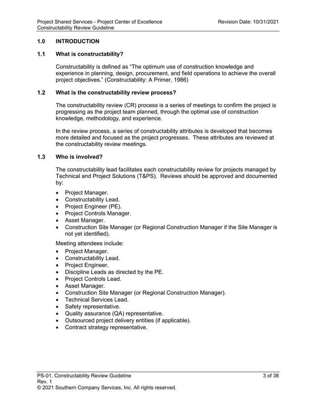 Constructability-Review-Guideline.pdf | Construction Industry | Industries