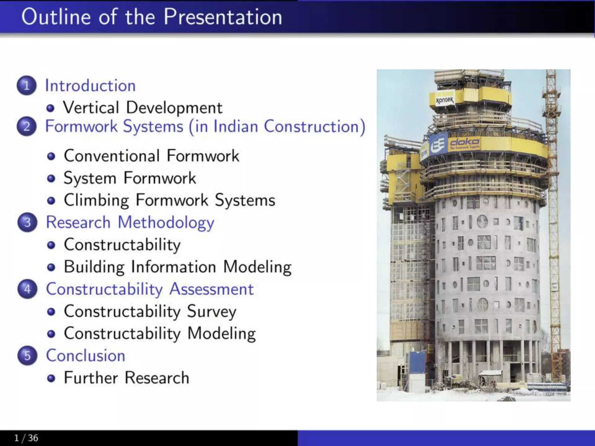 Constructability Assessment Of Climbing Formwork Systems Using Building