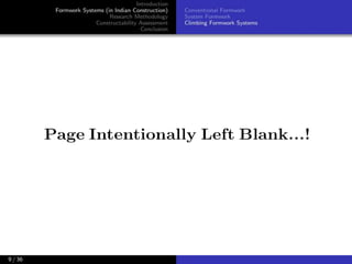 Constructability Assessment of Climbing Formwork Systems using Building Information Modeling | PPT