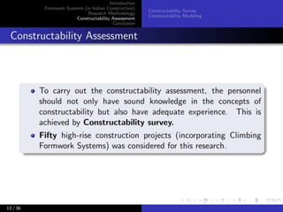 Constructability Assessment of Climbing Formwork Systems using Building Information Modeling | PPT