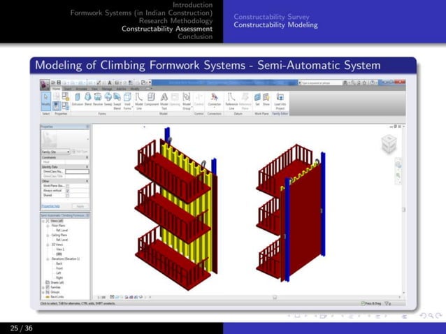 Constructability Assessment of Climbing Formwork Systems using Building Information Modeling | PDF