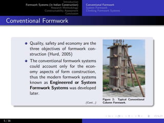 Constructability Assessment of Climbing Formwork Systems using Building Information Modeling | PPT
