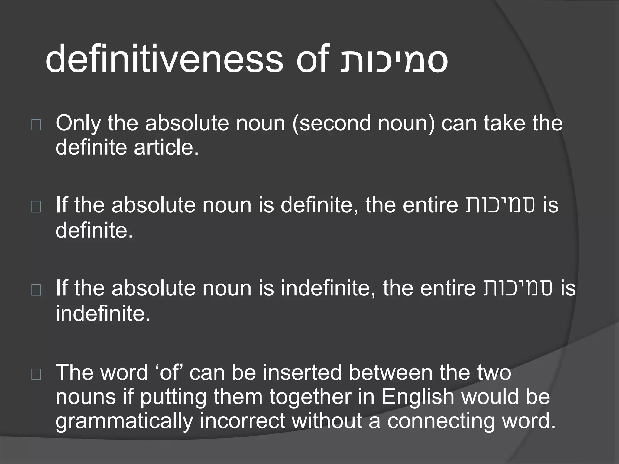 Construct chains | PPTX