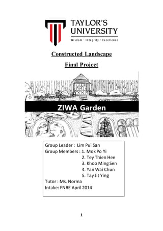 Constructed landscape final project real | DOCX