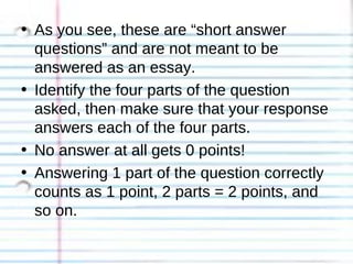Constructed response practice | PPT