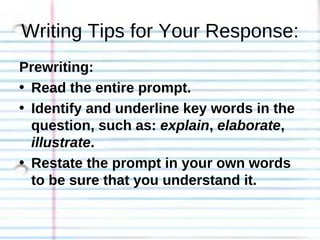 Constructed response practice | PPT