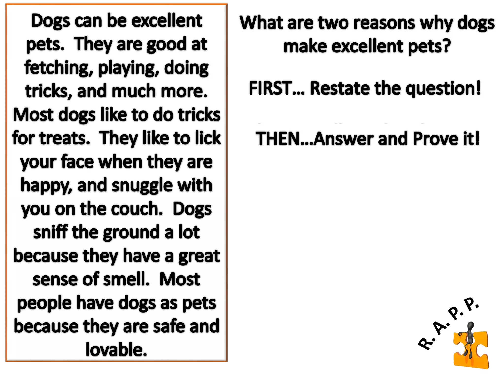 Constructed Response using the RAPP method | PPTX