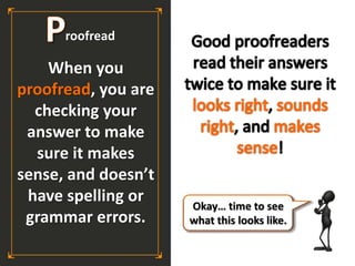 Constructed Response using the RAPP method | PPTX