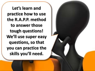 Constructed Response using the RAPP method | PPTX