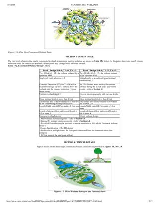 Virginia Constructed Wetlands Design Spec | PDF | Science