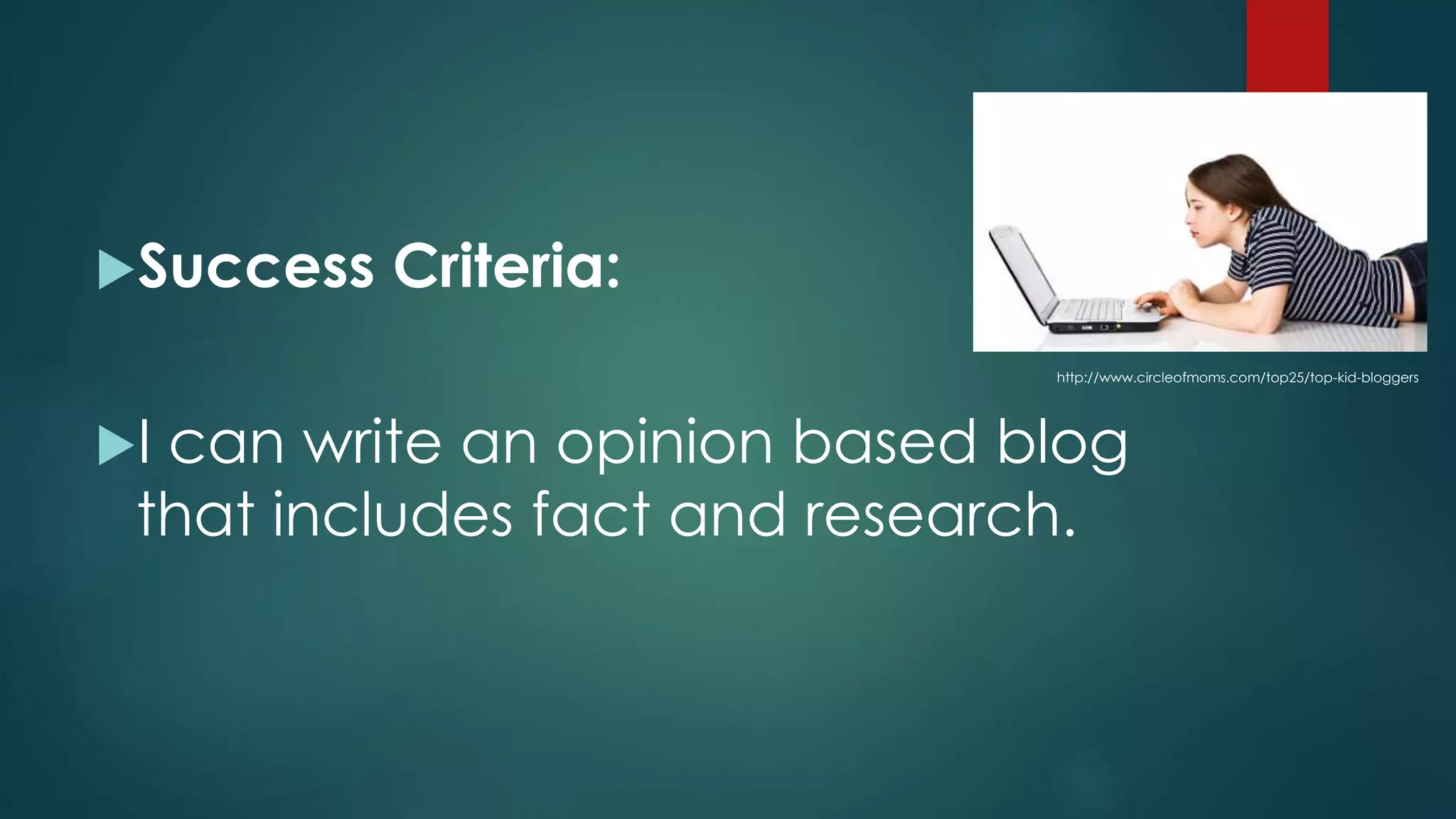 Constructing a blog | PPTX