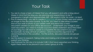 Constructing a blog | PPTX