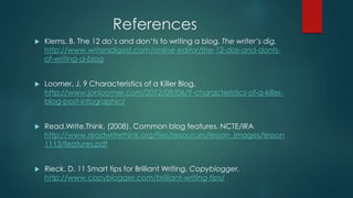 Constructing a blog | PPTX