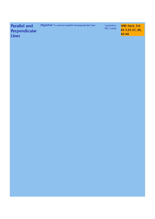 Constructing Parallel And Perpendicular Lines Pdf