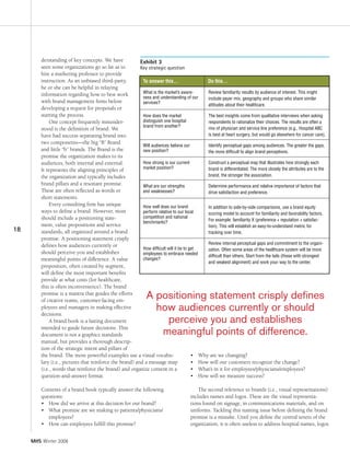 Constructing a Better Brand - Marketing Health Services | PDF