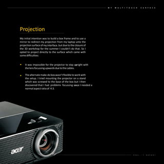 Constructing a multi touch interface | PDF