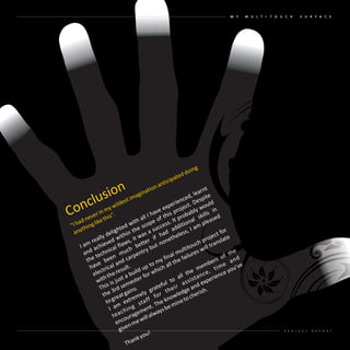 Constructing a multi touch interface | PDF