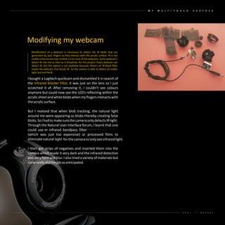 Constructing a multi touch interface | PDF