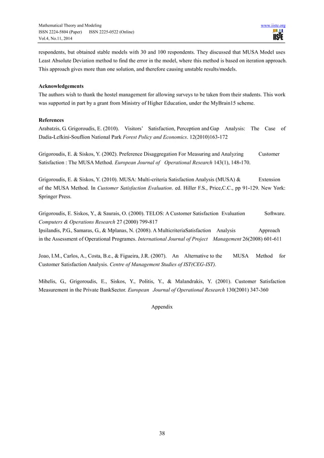 Constructing a musa model to determine priority factor of a servperf ...