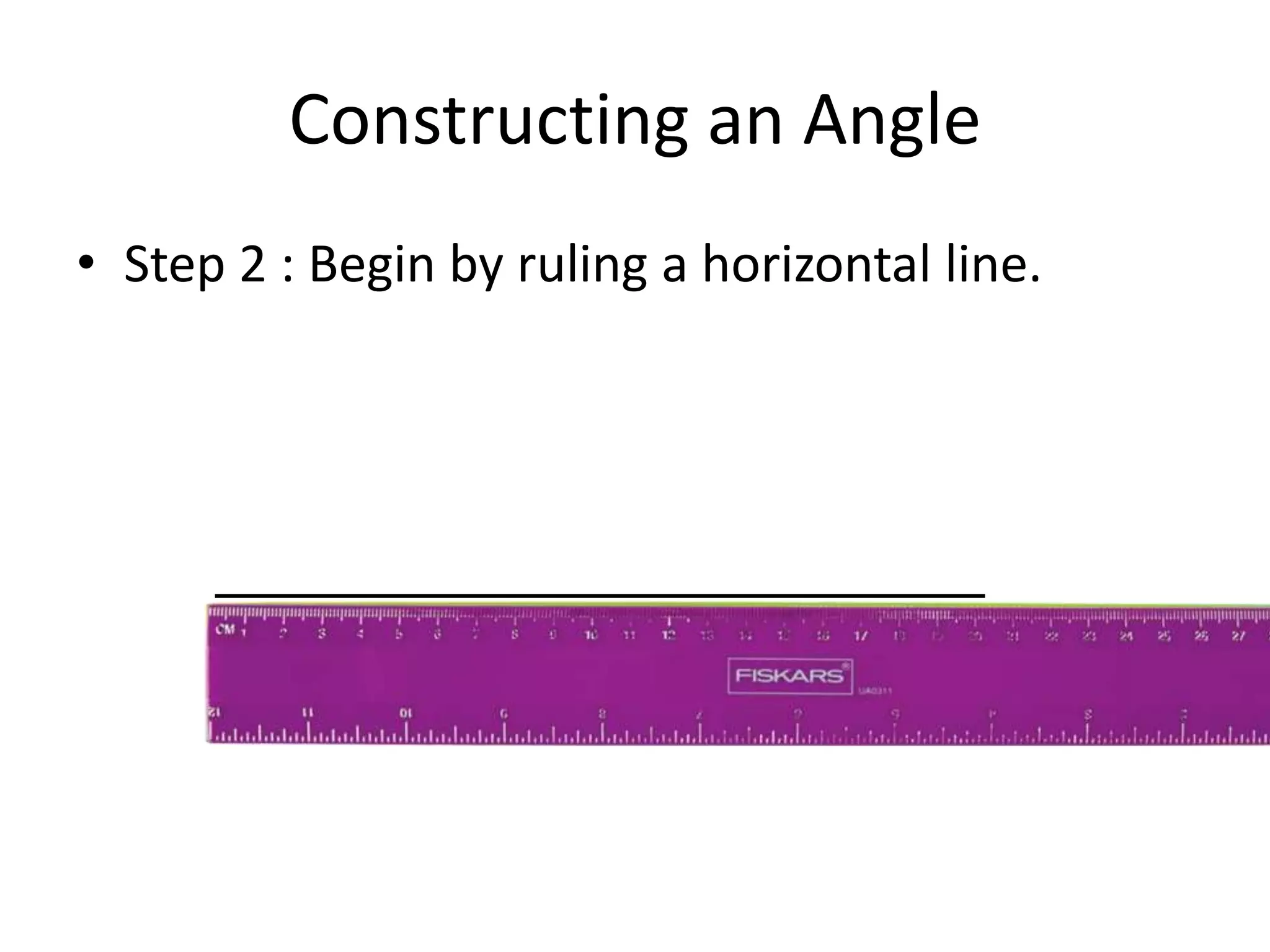 Constructing an angle or triangle using a protractor | PPTX