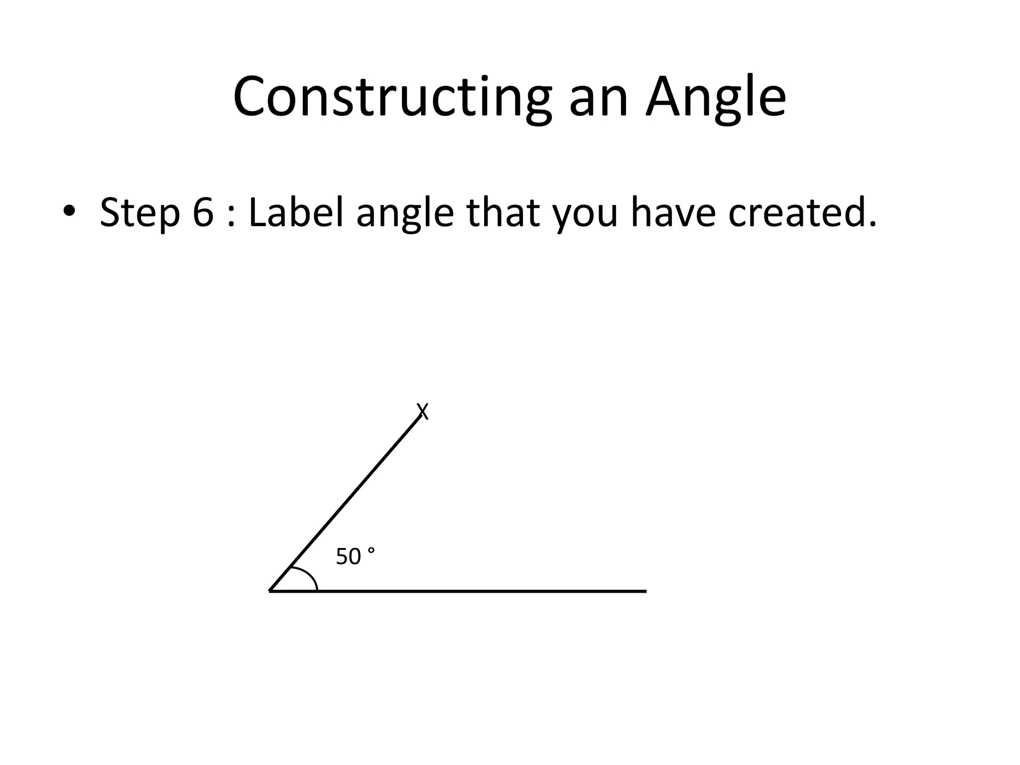 Constructing an angle or triangle using a protractor | PPTX