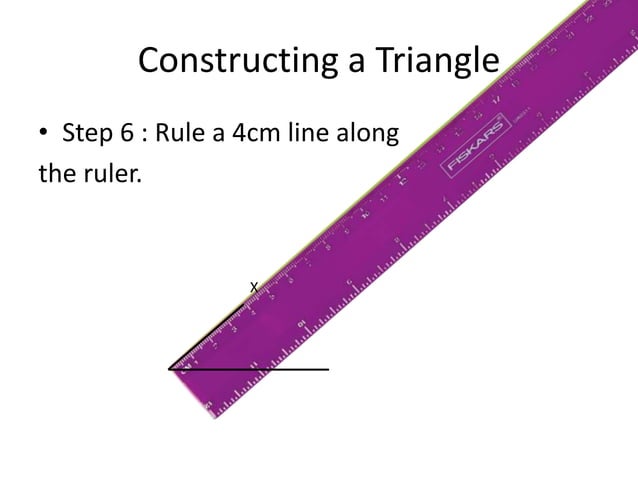 Constructing an angle or triangle using a protractor | PPTX