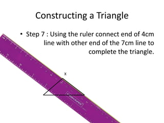 Constructing an angle or triangle using a protractor | PPTX