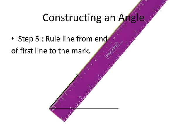 Constructing an angle or triangle using a protractor | PPTX