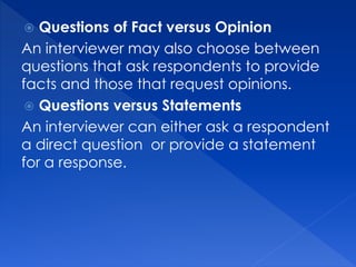 Constructing and using questionnaires | PPTX