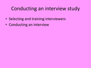 Constructing and using questionnaires and interview schedules | PPTX