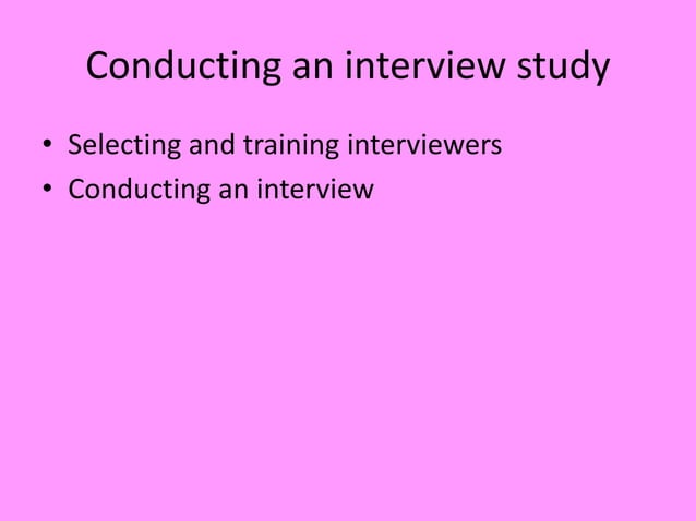 Constructing and using questionnaires and interview schedules | PPTX