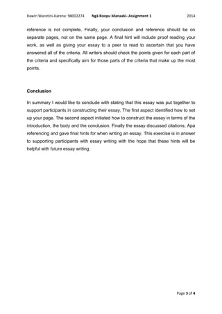 Constructing an essay_template_2014 | PDF