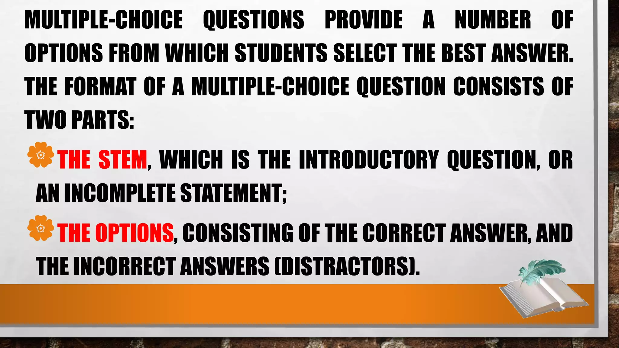 Constructing a true or false test | PPTX