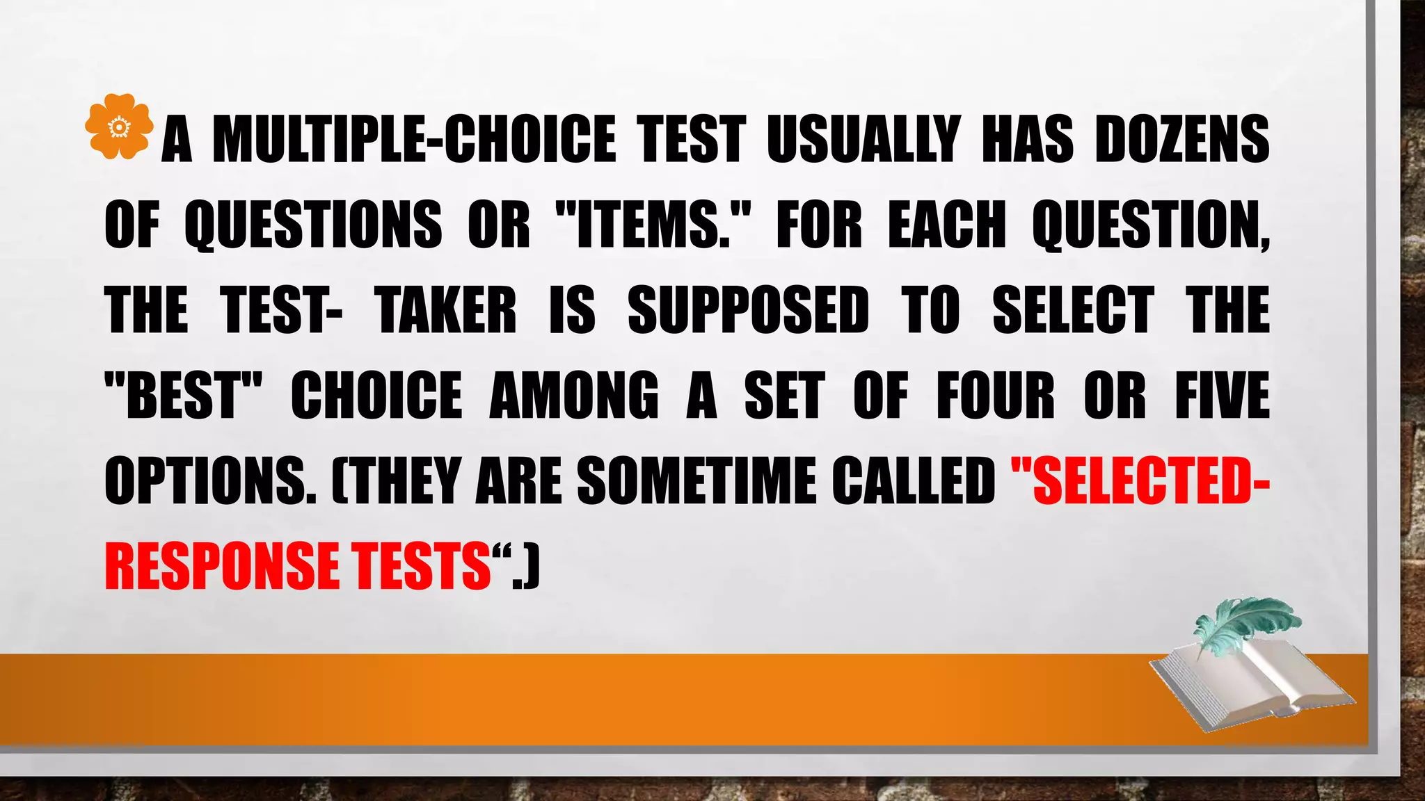 Constructing A True Or False Test Pptx