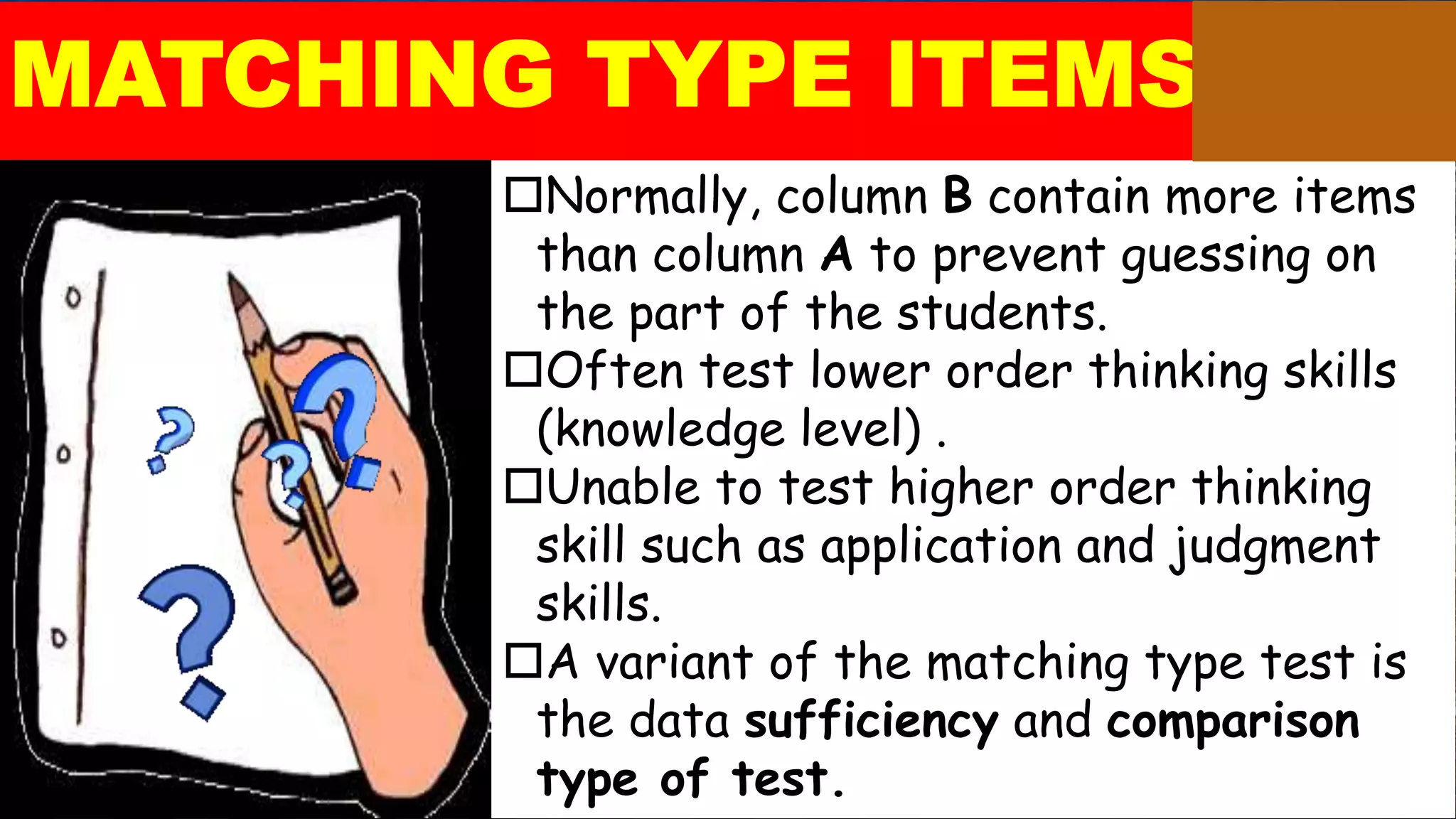 Constructing A True Or False Test Pptx