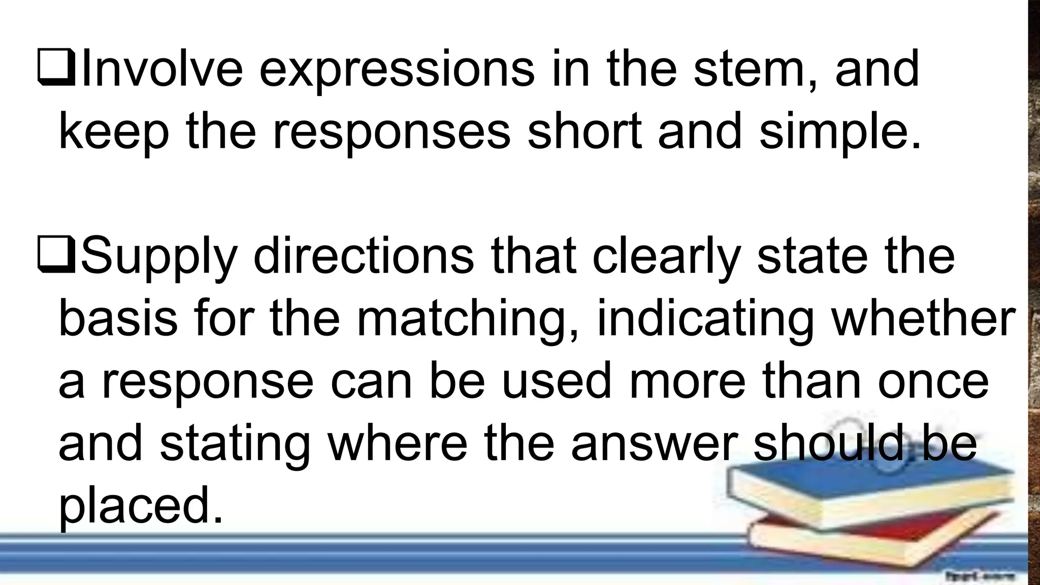 Constructing a true or false test | PPTX