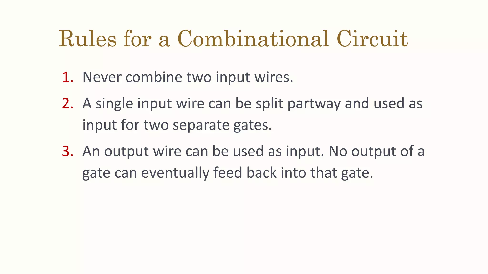 Constructing Circuits For Boolean Expressionsgate Ppt 1098