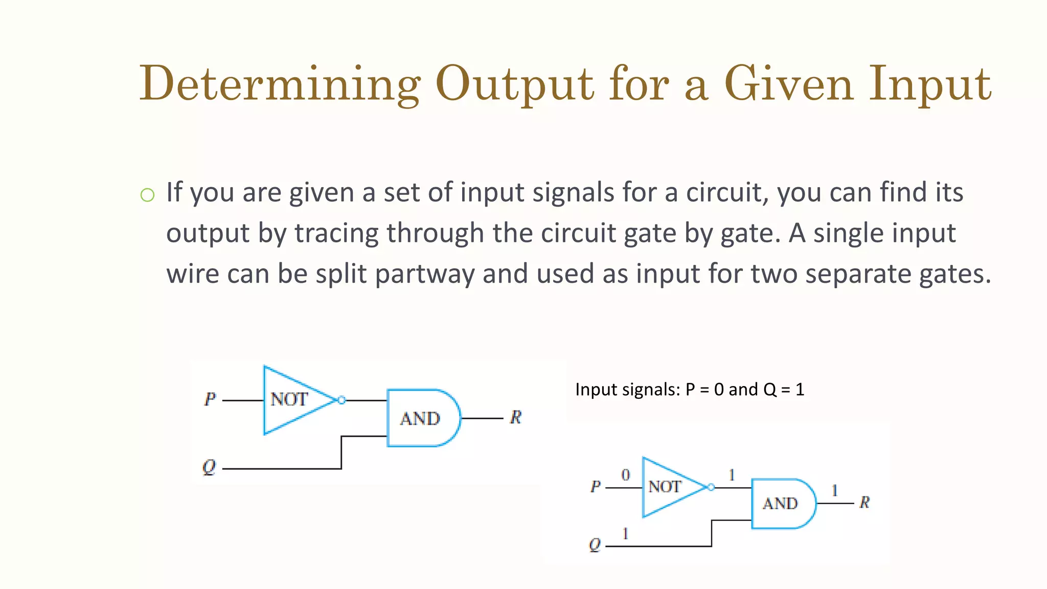 Constructing circuits for boolean expressions(gate) | PPTX