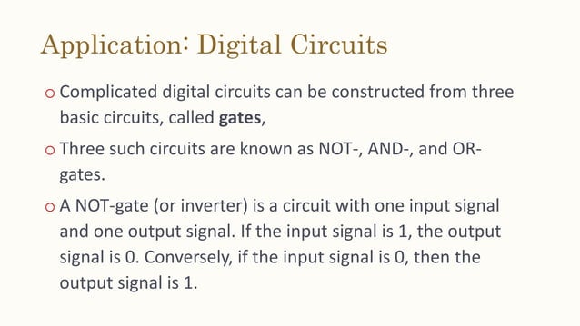 Constructing circuits for boolean expressions(gate) | PPTX