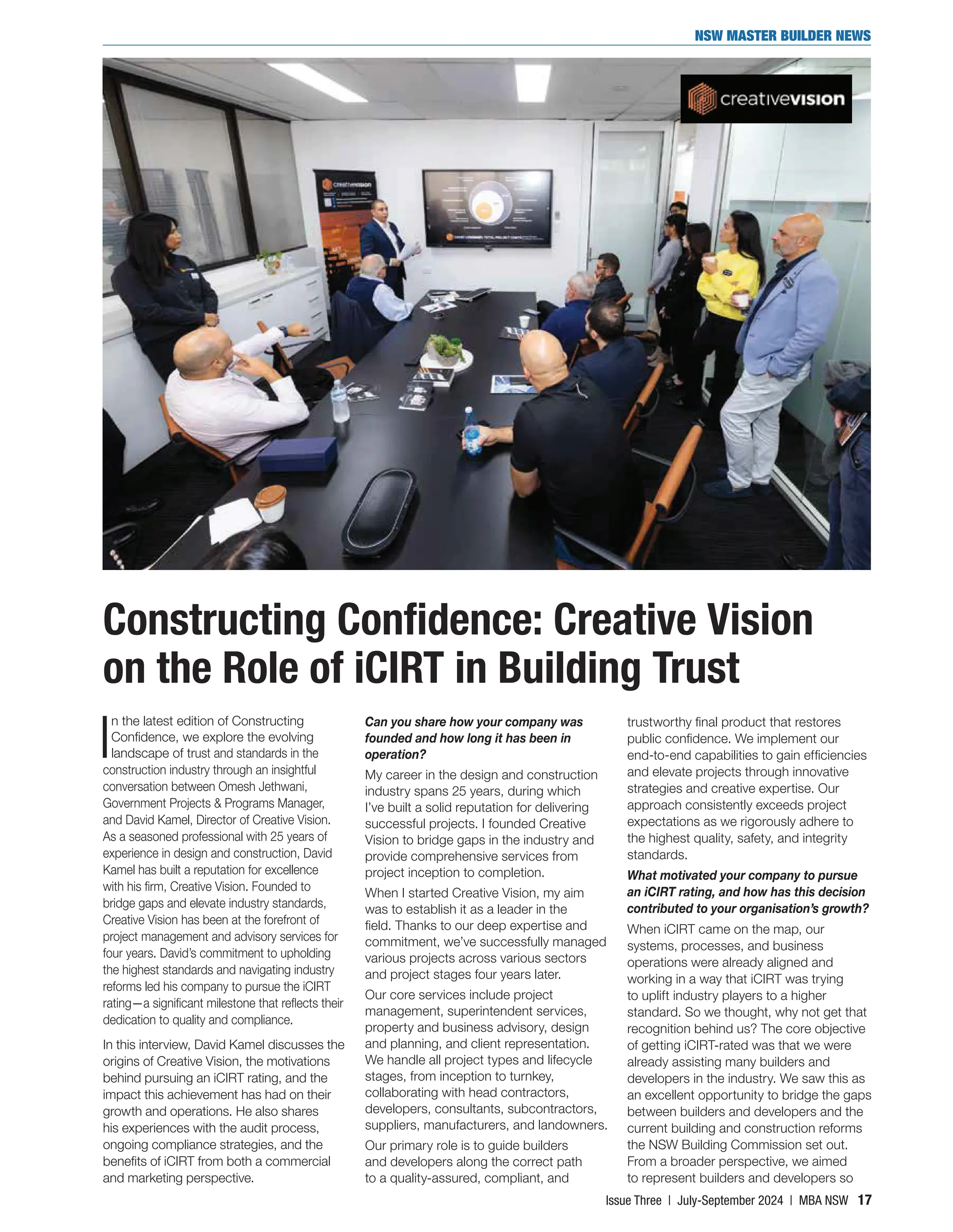 Constructing Confidence Creative Vision on the Role of iCIRT in Building Trust | PDF