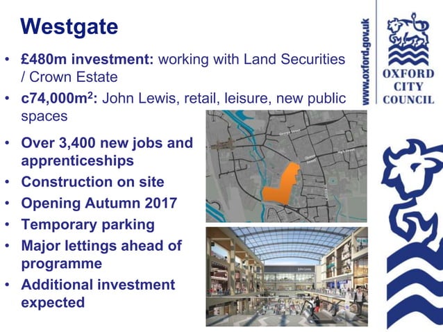 Oxford Growth and Major Developments including redevelopment in the ...