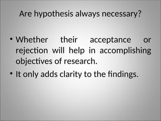 Chapter 1: Constructing Research Hypothesis | PPT