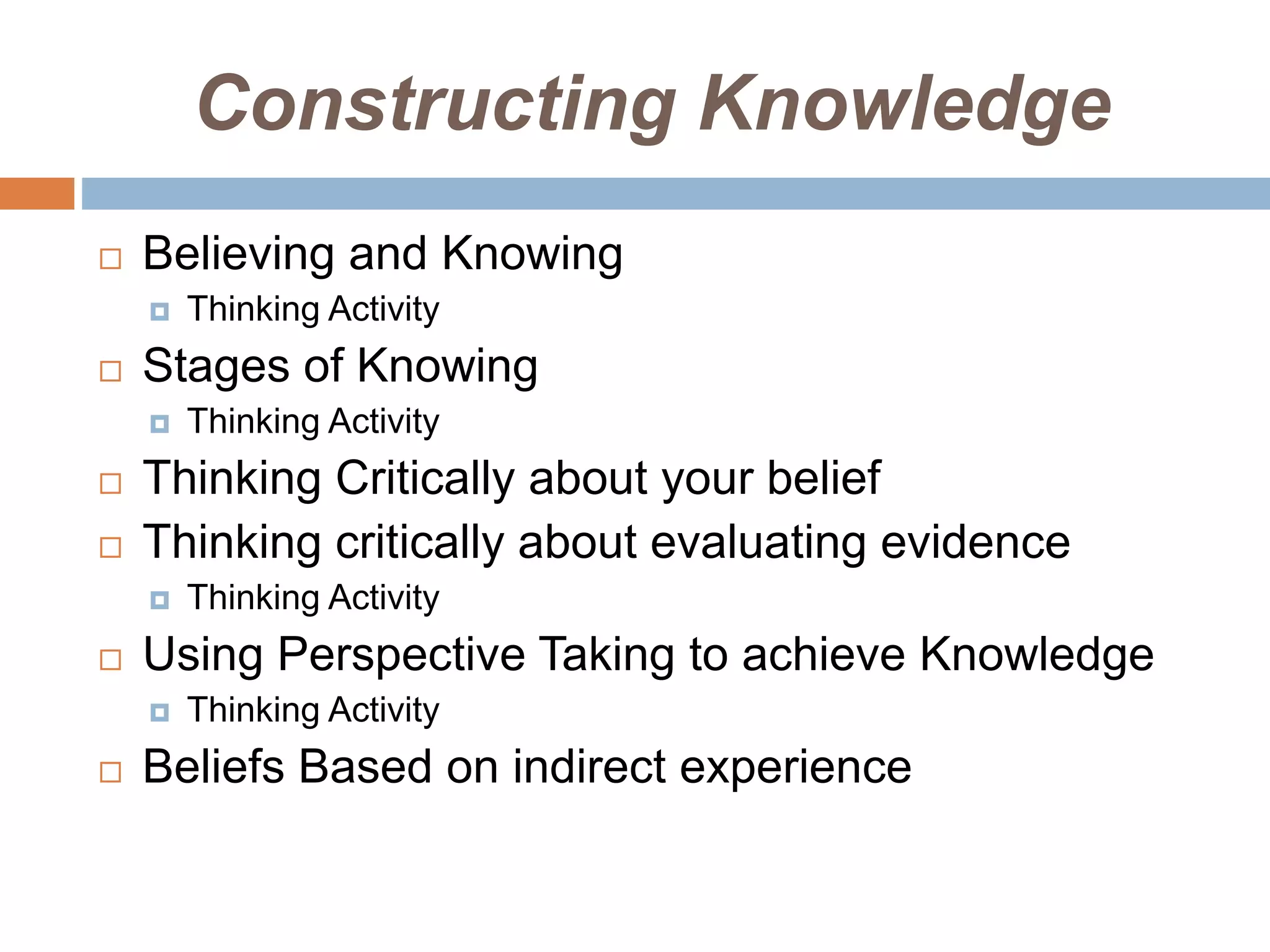 Constructing knowledge | PPTX