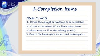 Constructing Objective Paper and Pencil Test.pptx