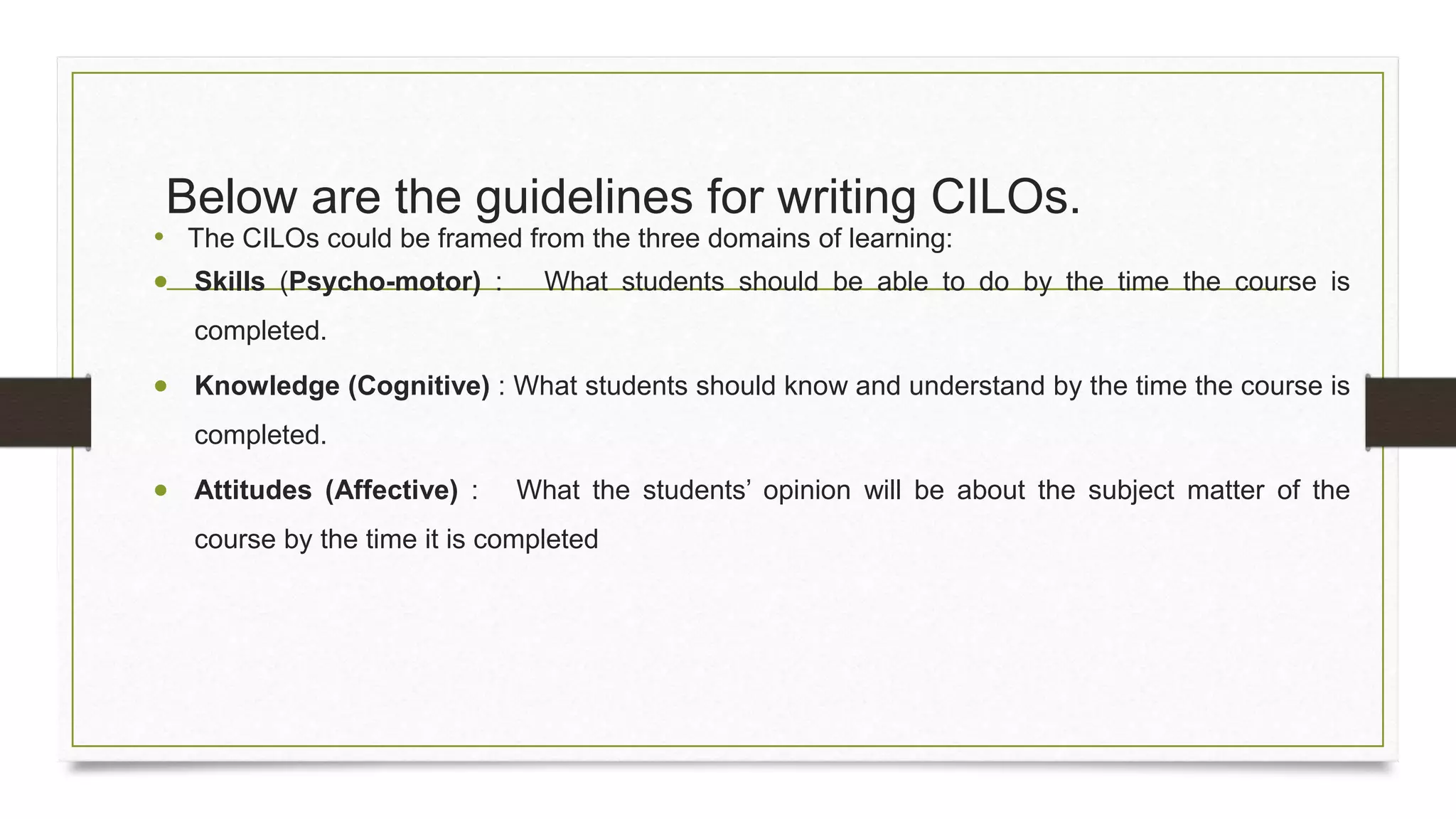 CONSTRUCTING OF PILO, CILO and ILO.pptx