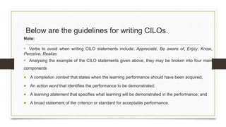 CONSTRUCTING OF PILO, CILO and ILO.pptx