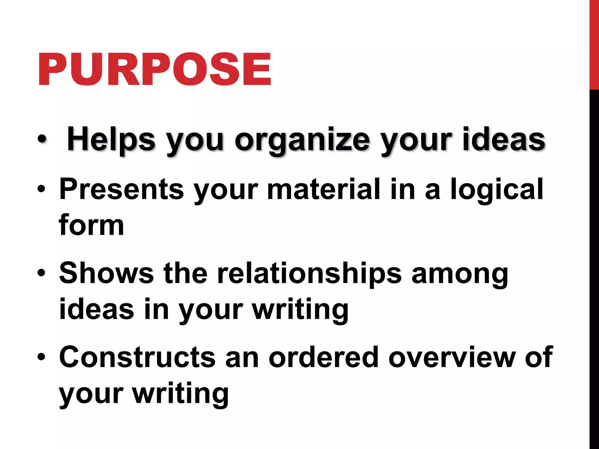 Constructing outlines | PPTX