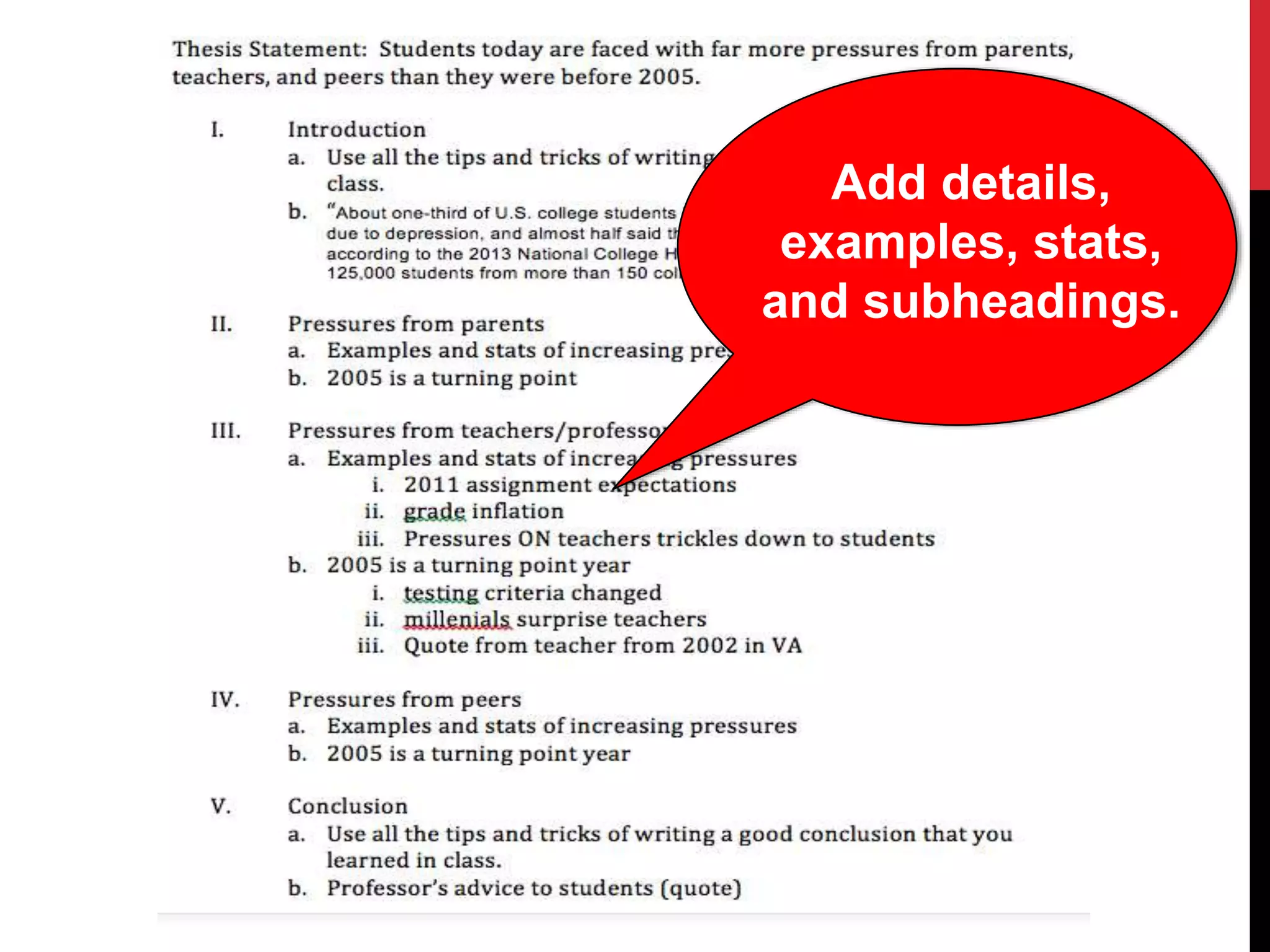 Constructing outlines | PPTX